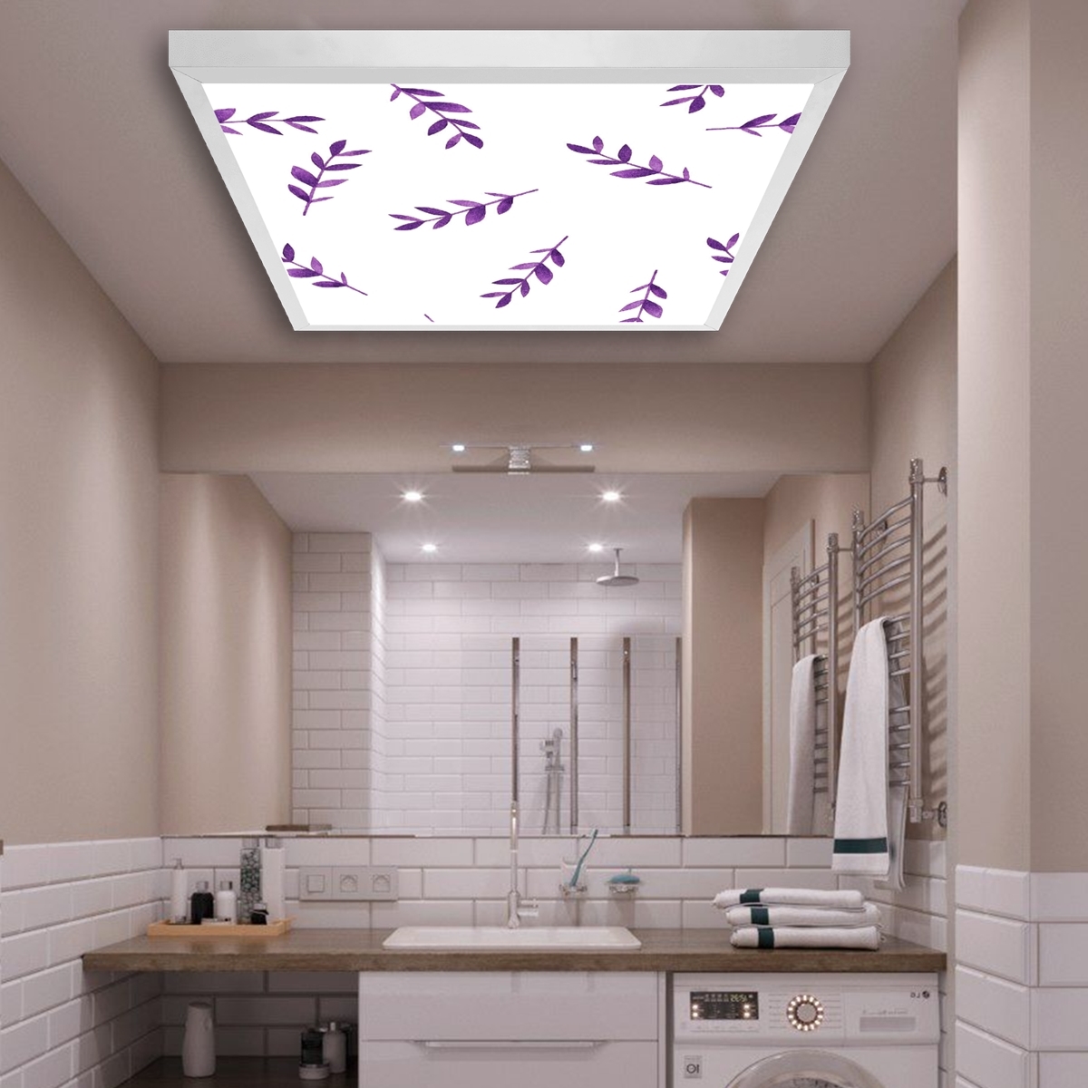 Banyo Avize-30×30-24w-led-armatür-banyo-aydınlatma-desenli-panel-Led ...