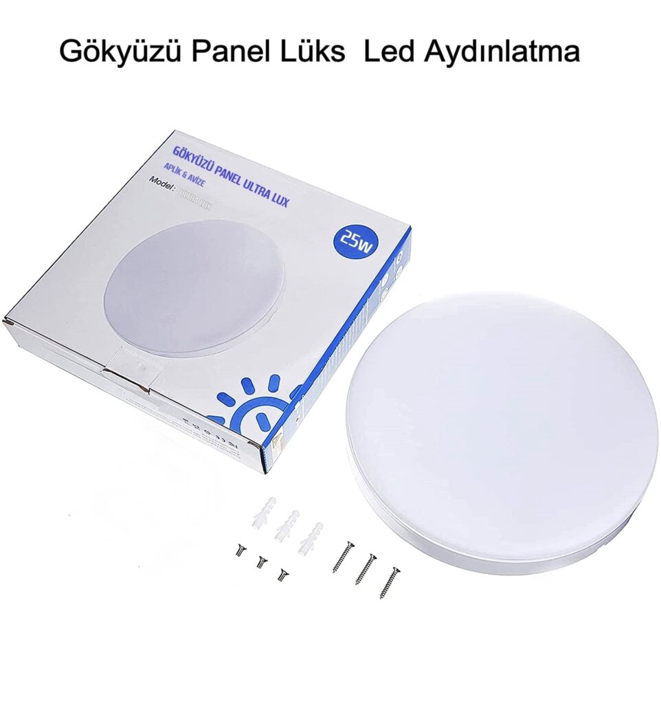 Mutfak Lüks Yuvarlak Avize 25watt-30cm x 30cm Lüks Led Aydınlatma, Lüks ...